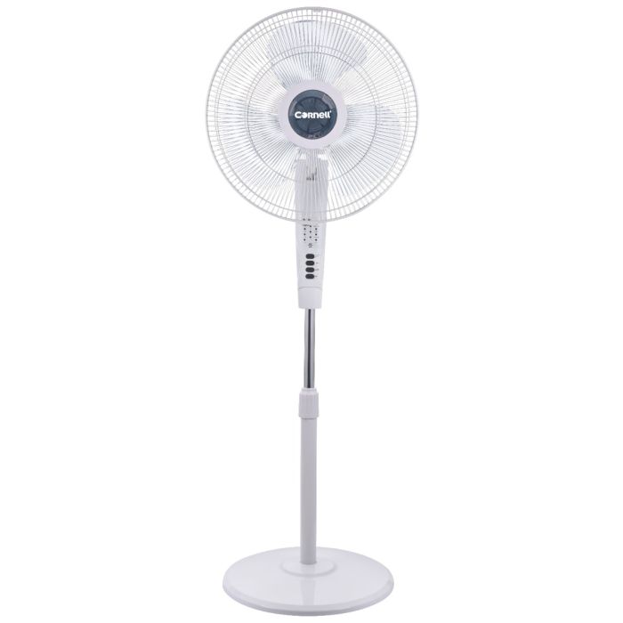 CORNELL 16" STAND FAN W/REMOTE WHITE