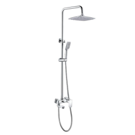 RIGEL RAINSHOWER SET C/W MIXER & HAND SHOWER, WALL MOUNTED