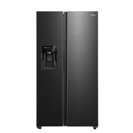 Midea Fridge - Auto Ice Maker, Platinum Fresh