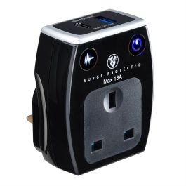 MASTERPLUG USB SURGE ADAPTOR SRGAUAC22PB | Gain City Singapore
