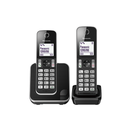 Twin Dect Phone KXTGD312CXB – DECT Security, Power Back-Up, Nuisance ...