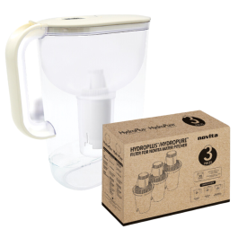 NOVITA WATER PITCHER CREAM HYDROPLUS & FILTER PACK