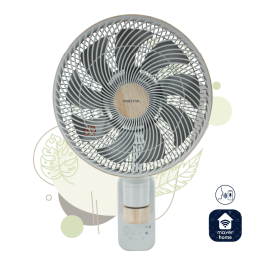 12” DC Wall Fan - 12 Speeds, WIFI, Remote