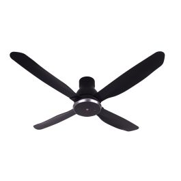 56" Ceiling Fan W56WV-Black, DC Motor, 9 Speed