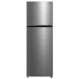 Midea 2 Door Fridge - 339L, Energy Efficient, Bru Steel