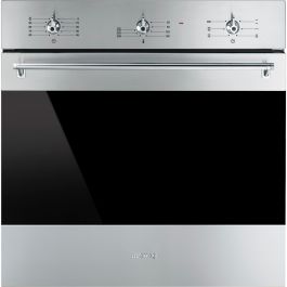 SMEG BUILT-IN OVEN-70L 60CM, STAINLESS STEEL, CLASSIC