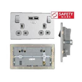BRITISH GENERAL SOCKET W USBX2 FBS22U3G-01 | Gain City Singapore